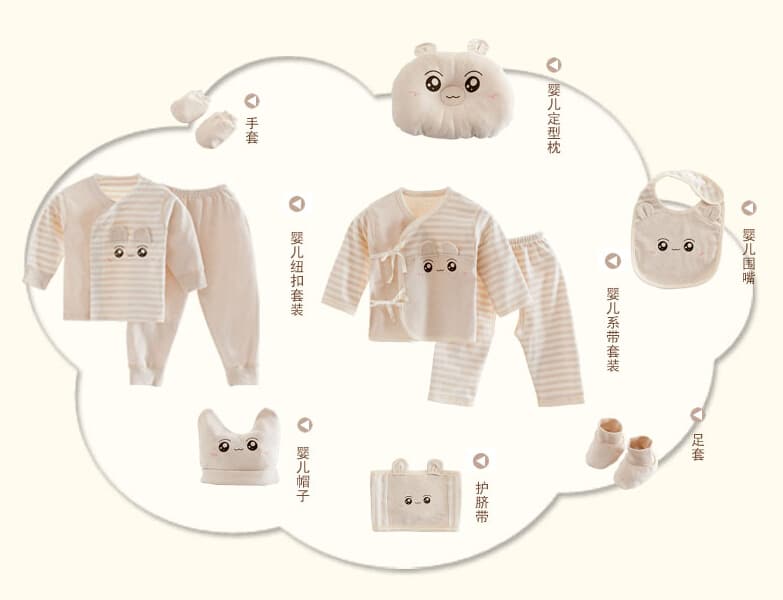 100% cotton newborn clothes baby gift box set baby products newborn ...